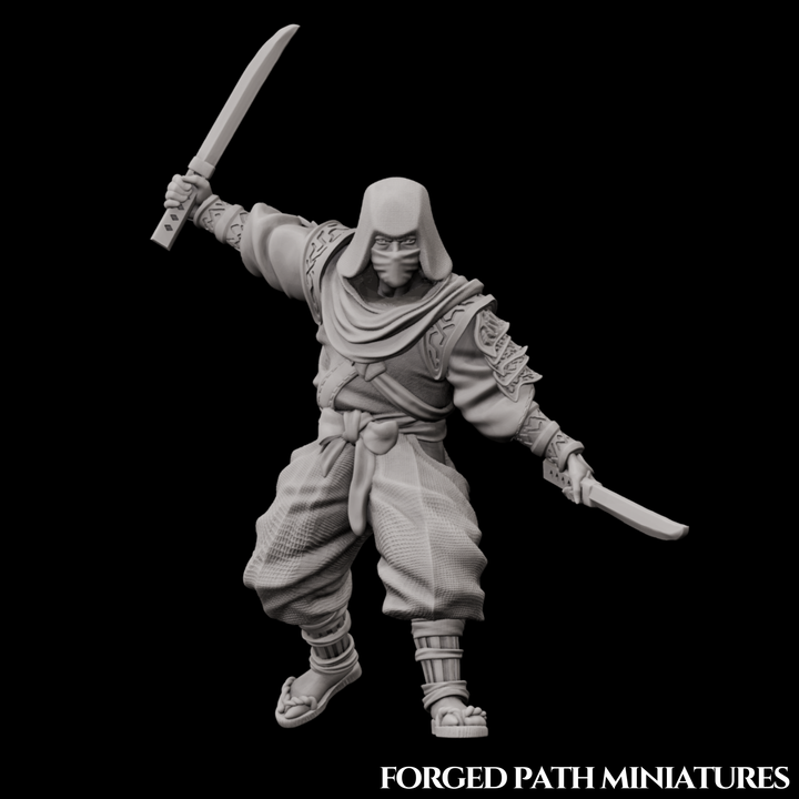 3D Printable Japanese Ronin Ninja – 5 Dual-Sword Assassins | Bushido ...