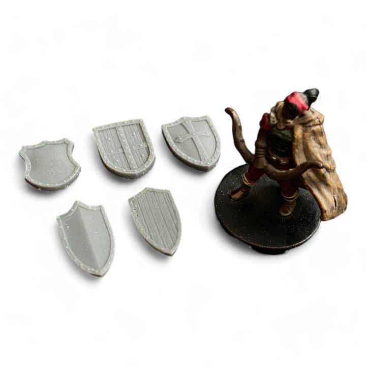 3D Printable Decorative Shields by Tiny Furniture