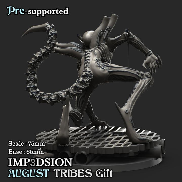 3D Printable Space monster alien 02 by Imp3dsion