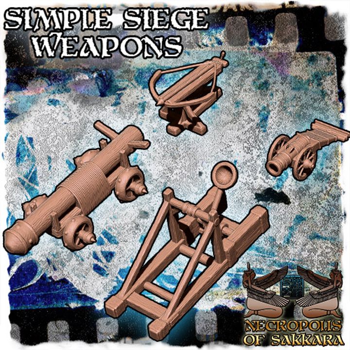 3D Printable Classic Medieval Siege Weapons by Pharaoh's Workshop