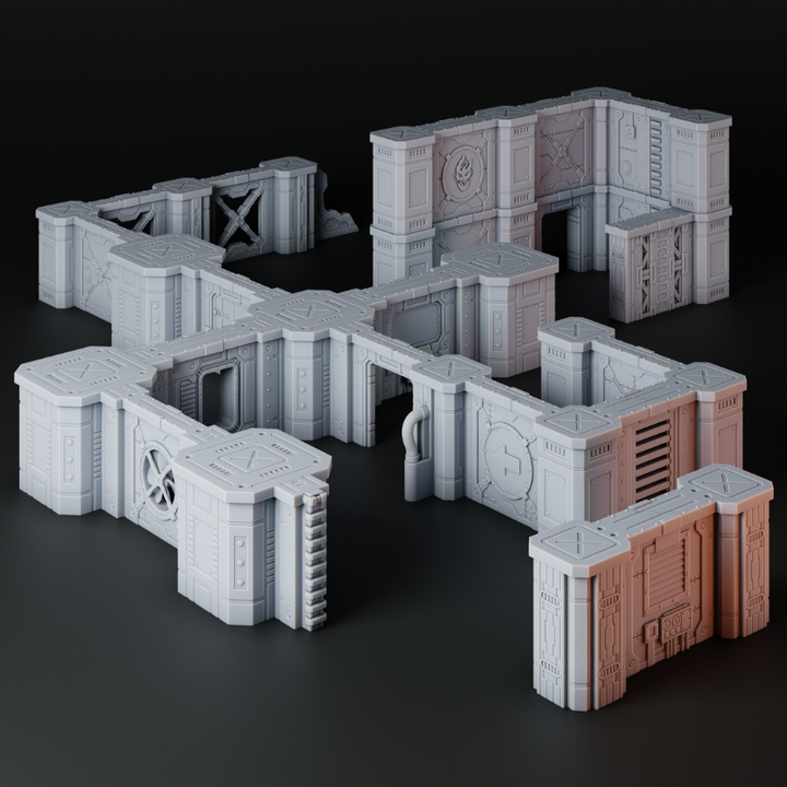 3D Printable Zone Arctanis: Corridors by Arctanis Games