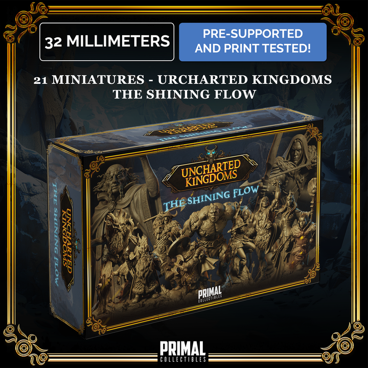 3D Printable 21 miniatures - Complete RPG game - THE SHINING FLOW ...