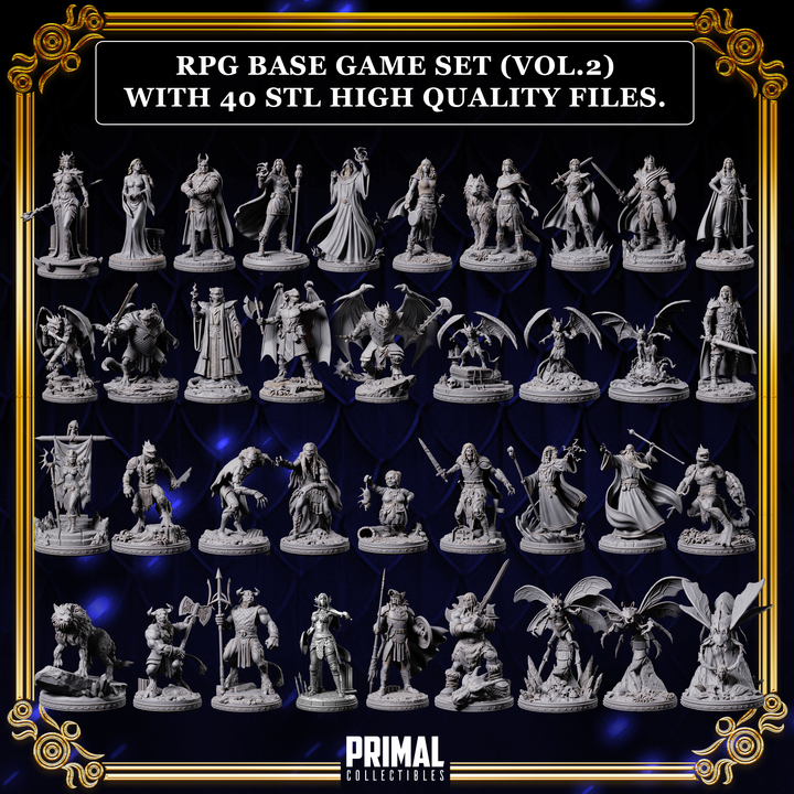 3D Printable 40 miniatures - Complete RPG base game (volume.2 ...