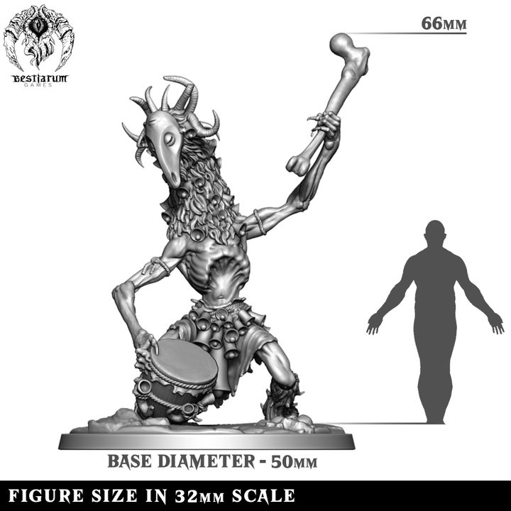 3D Printable Totemic Celebrants x2 | Children of Baphomet | Beastmen by ...