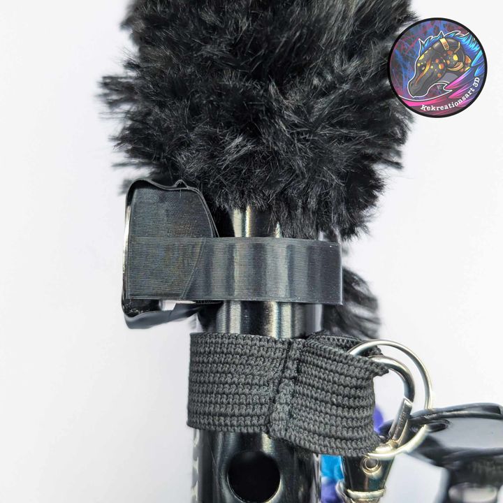 3D Printable Hands-Free Magnetic Cane Clip by Kirsten M