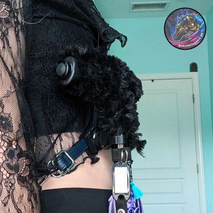 3D Printable Hands-Free Magnetic Cane Clip by Kirsten M