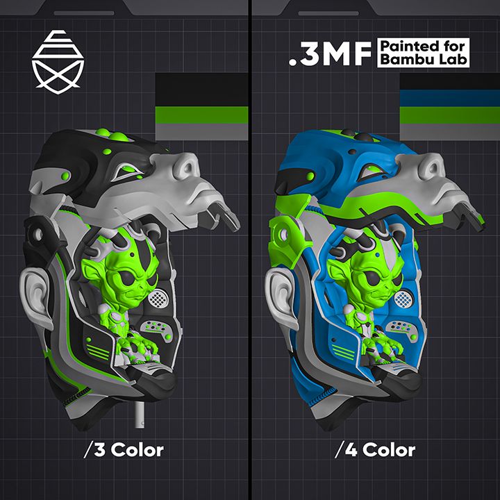 3D Printable ALIENBOT by PipeCox