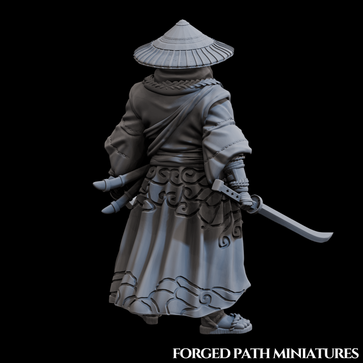 3D Printable Japanese Ronin Champion – Dual-Wielding Samurai Hero ...