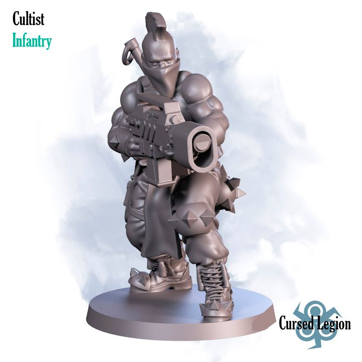 3D Printable Cultist by Sergeant Hammer