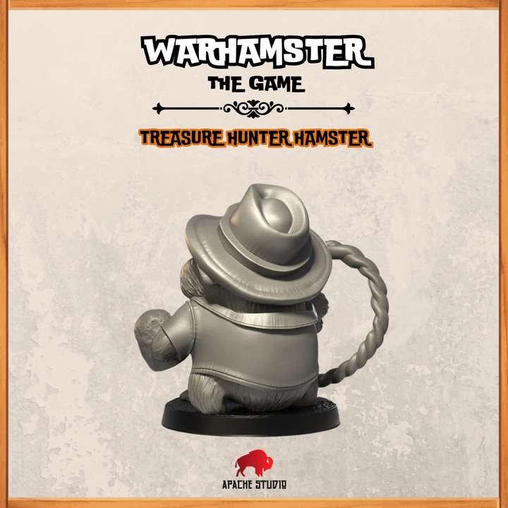 3D Printable Warhamster The Game: Treasure Hunter Hamster by Apache-Studio