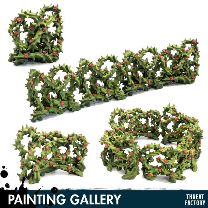 3D Printable Wall of thorns spell by Threat Factory