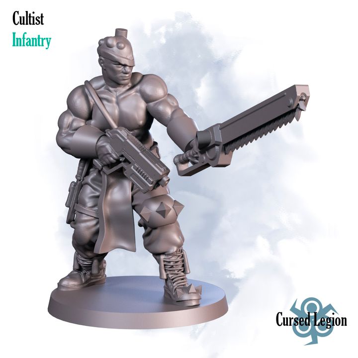3D Printable Cultist by Sergeant Hammer