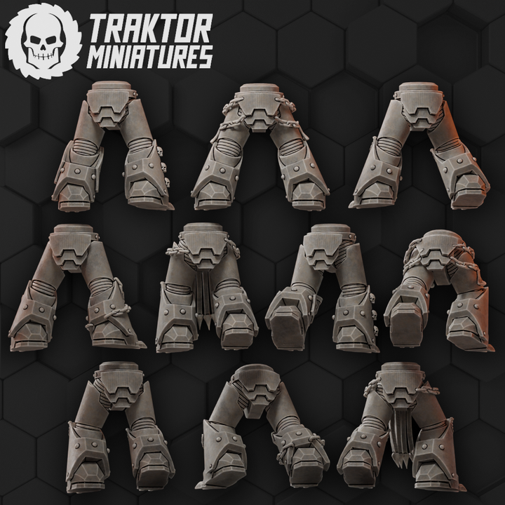 3D Printable Mk Hex Crow Legs by Traktor Miniatures