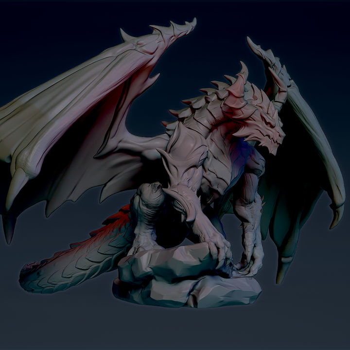 3D Printable Mighty Dragon by MiniShev