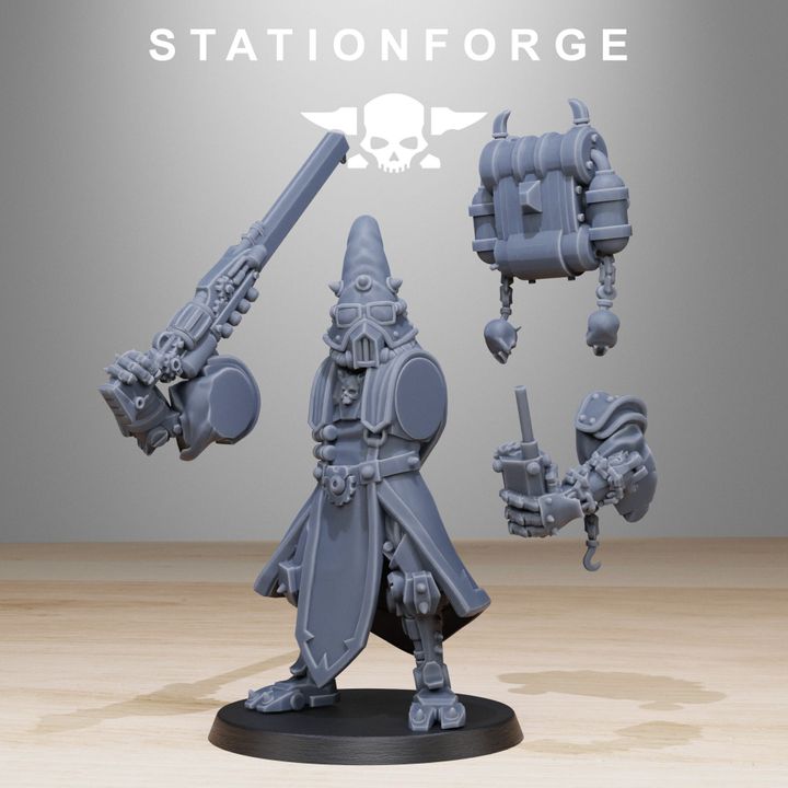 3D Printable Scavenger Hooded Cultists by Station Forge