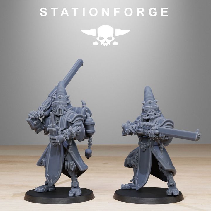 3D Printable Scavenger Hooded Cultists by Station Forge