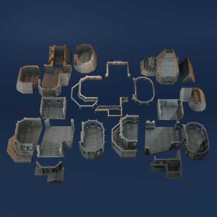 3D Printable Mistfall Manor by Krakulu