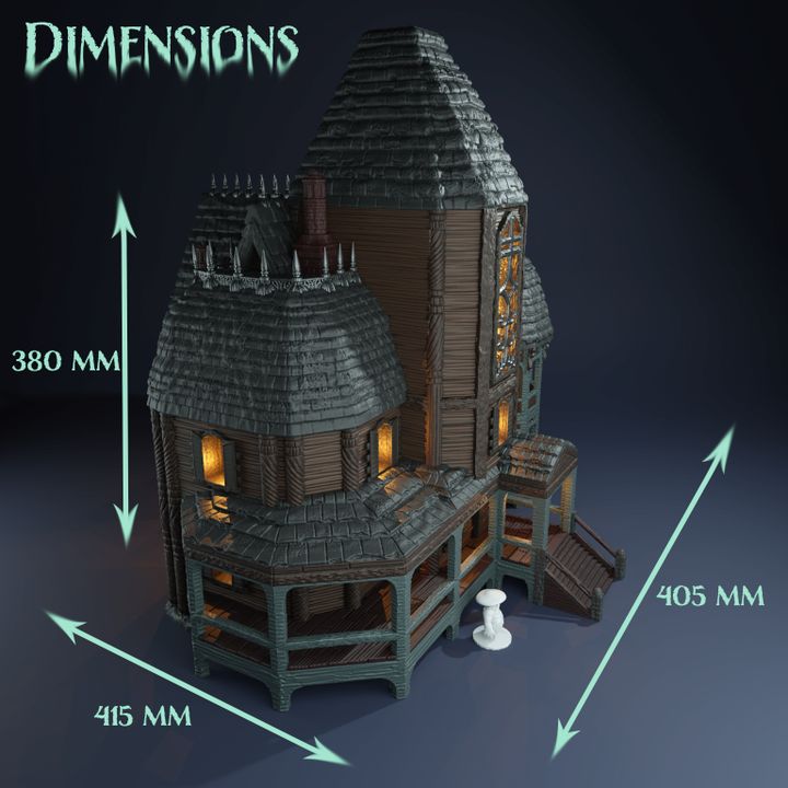 3D Printable Mistfall Manor by Krakulu