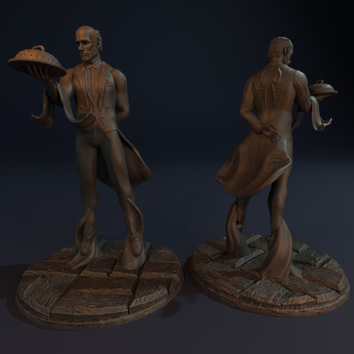 3D Printable Ghostly Butler by Krakulu