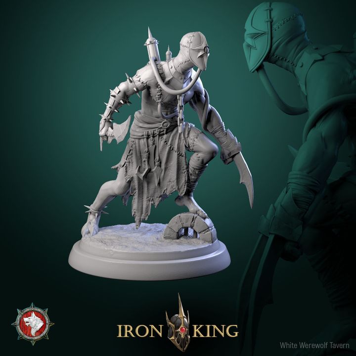 3D Printable Homunculus 32mm set 6 miniatures pre-supported by White ...