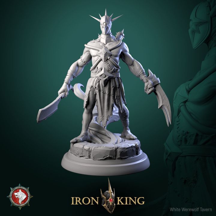 3D Printable Homunculus 32mm set 6 miniatures pre-supported by White ...