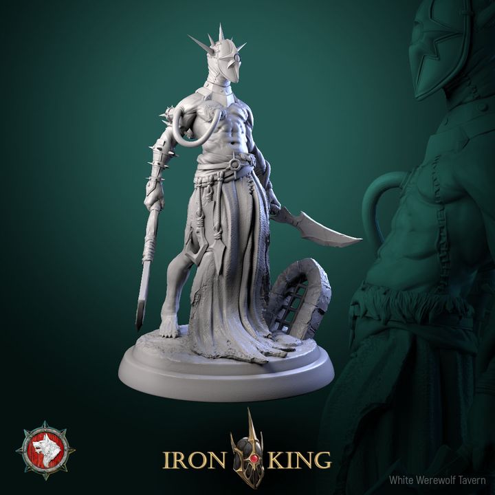 3D Printable Homunculus 32mm set 6 miniatures pre-supported by White ...