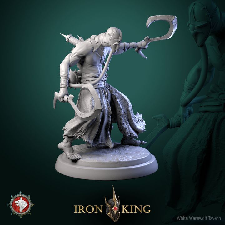 3D Printable Homunculus 32mm set 6 miniatures pre-supported by White ...