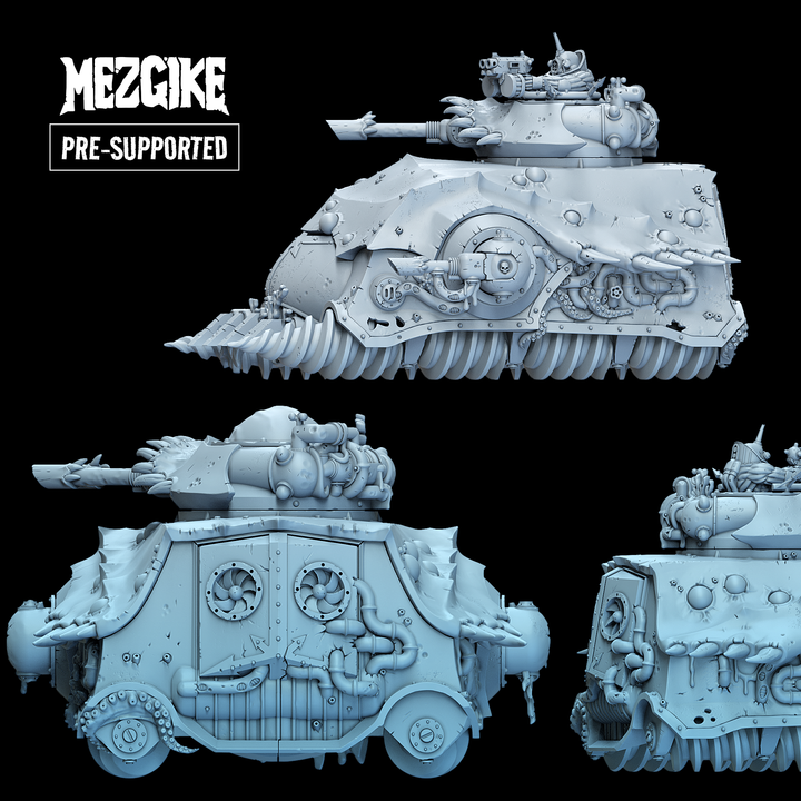 3D Printable Sea grub hunter tank (pre-supported) by MEZGIKE