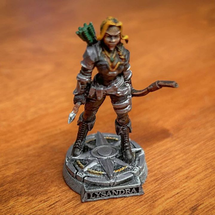 3D Print of Female Ranger - Lysandra the Ranger ( Human female ranger ...