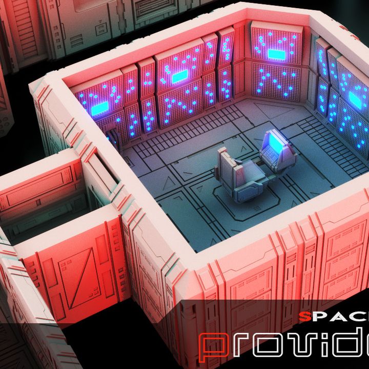 3D Printable Providence - Modular Space Station by Project Mobius