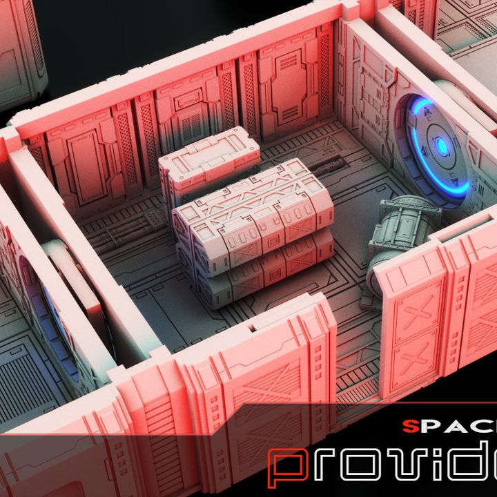 3D Printable Providence - Modular Space Station by Project Mobius