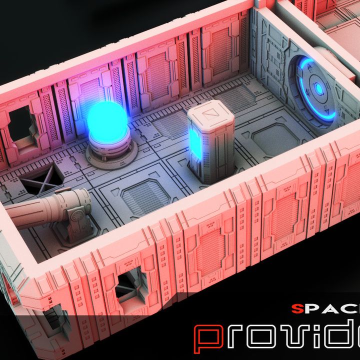 3D Printable Providence - Modular Space Station by Project Mobius