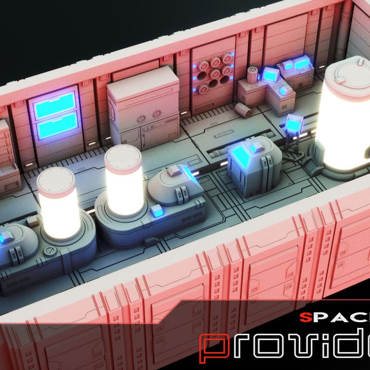 3D Printable Providence - Modular Space Station by Project Mobius