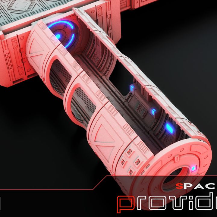 3D Printable Providence - Modular Space Station by Project Mobius