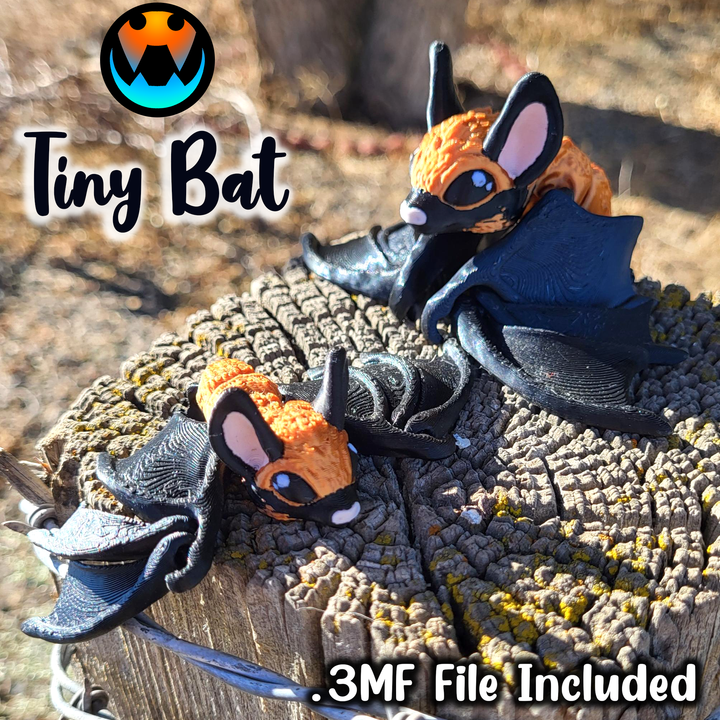 3D Printable Tiny Bat by Cinderwing3D