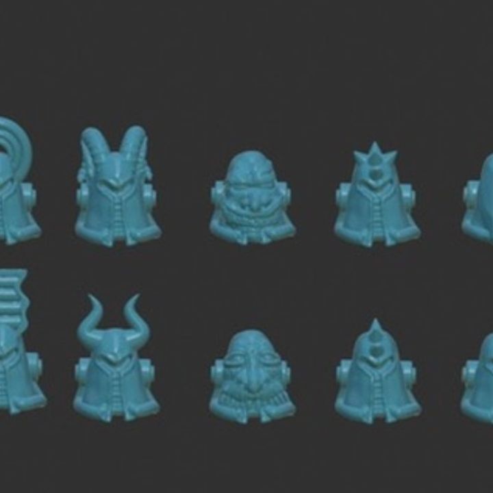 3D Printable Change Marine head variants by Tommy