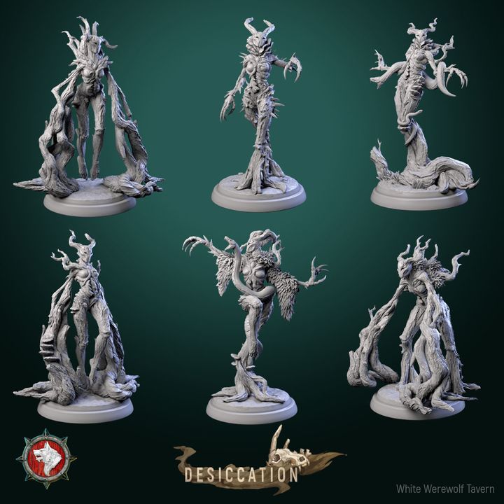 3D Printable 'Desiccation' July 2024 release 29 STL's miniatures pre ...