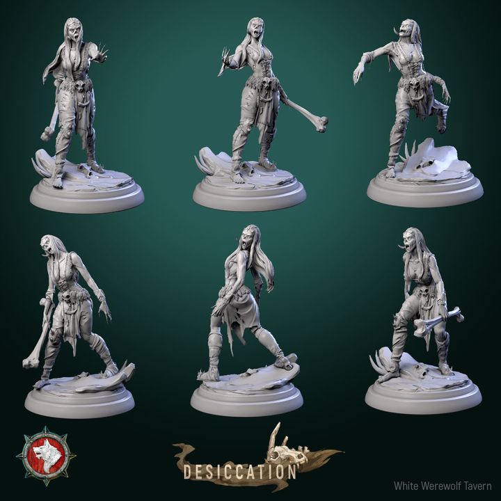 3D Printable 'Desiccation' July 2024 release 29 STL's miniatures pre ...