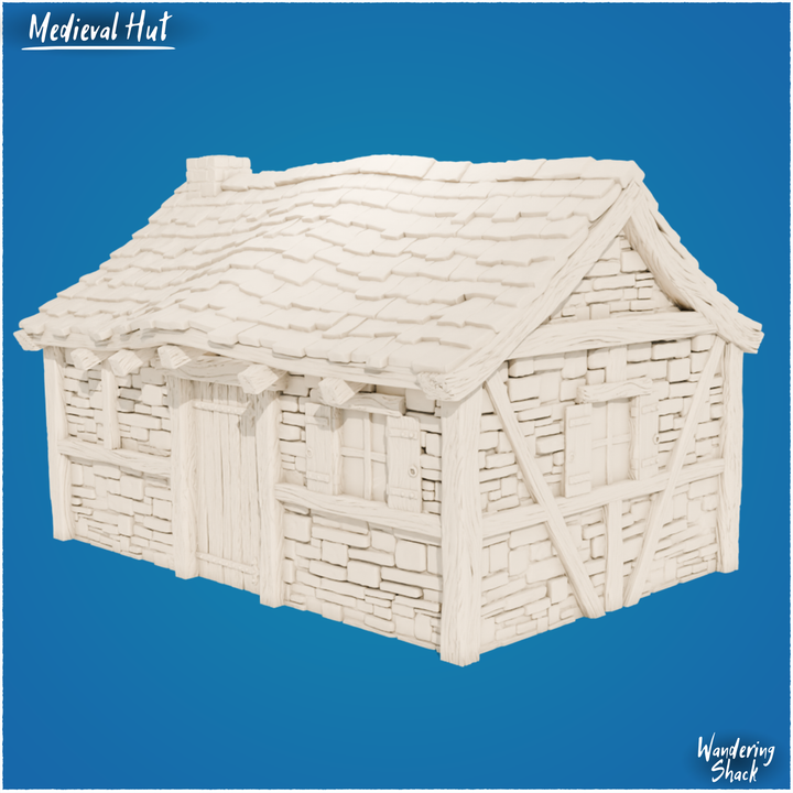 3D Printable Medieval Hut by WanderingShack
