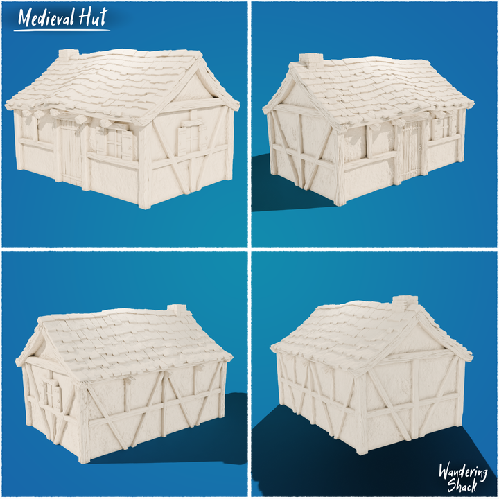 3D Printable Medieval Hut by WanderingShack