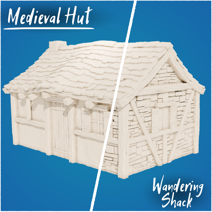 3D Printable Medieval Hut by WanderingShack