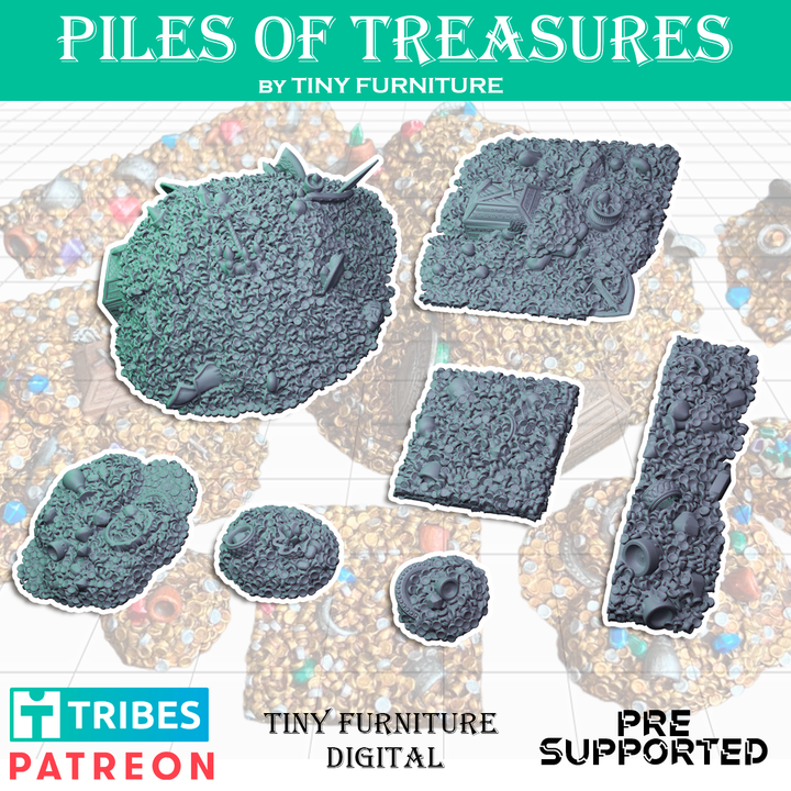 3D Printable Piles of Treasures by Tiny Furniture