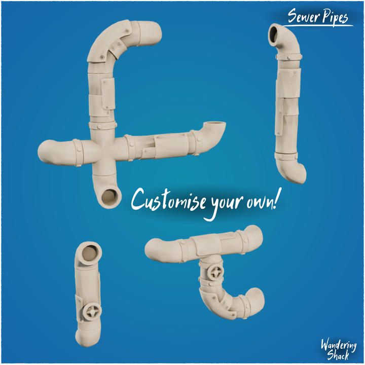 3D Printable Sewer Pipes by WanderingShack