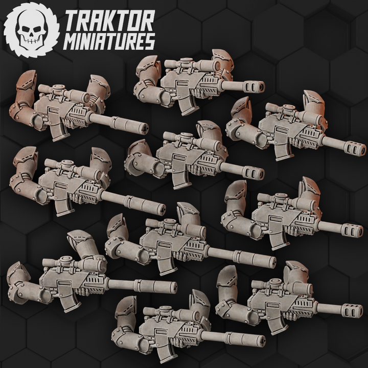 3D Printable Mk Hex Crow Bundle by Traktor Miniatures