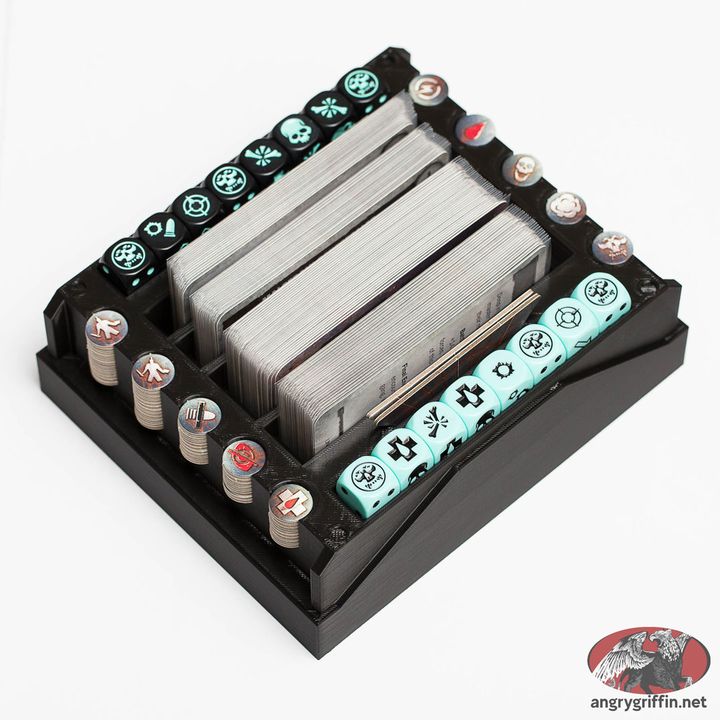 3D Printable Token, Sleeved Card and Dice Holder: Necromunda Hive ...