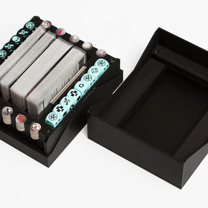 3D Printable Token, Sleeved Card and Dice Holder: Necromunda Hive ...