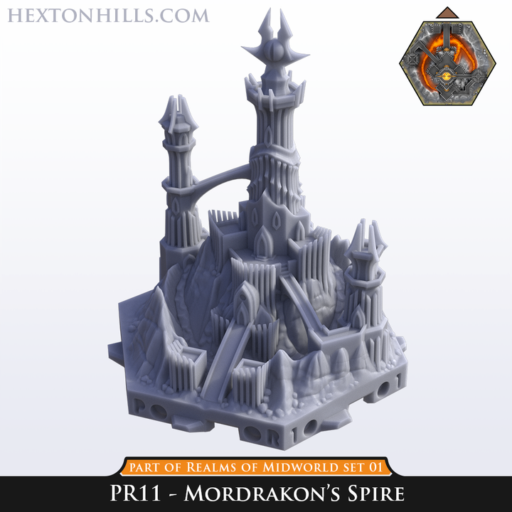 3D Printable Mordrakon's Spire - PR11 by Hexton Hills