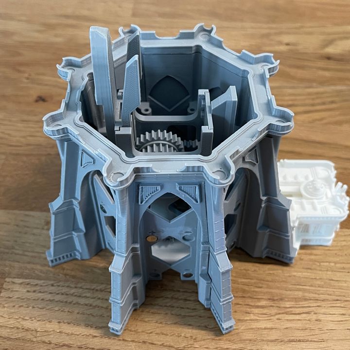 3D Printable Concretium Orbital defense tower by LumosMiniatureTerrain