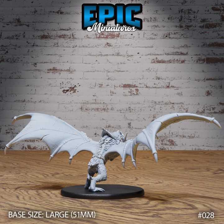 3D Printable Orc Army Bat Mount Angry / Flying Wild Animal / Undead ...