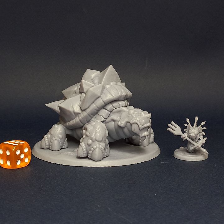 3D Printable Ocean Turtle - 32mm scale pre-supported miniature by ...